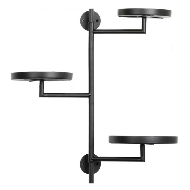 BRADOO Rotating Window Plant Shelves, 3-Tier Metal Plant Stand Indoor ...