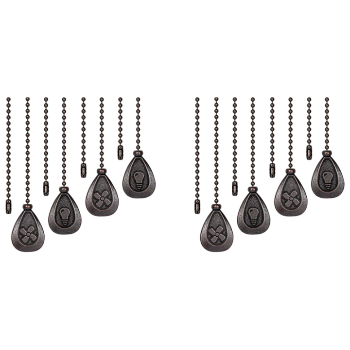 Ceiling Fan Pull Chains,8Pcs Bronze Extension Fan, Lamp Pull Chain ...