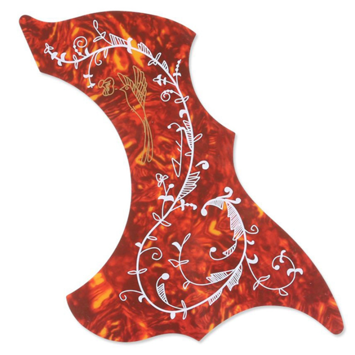 Colorful Flower and Bird Guitar Pickguard Decorative Self-Viscous ...