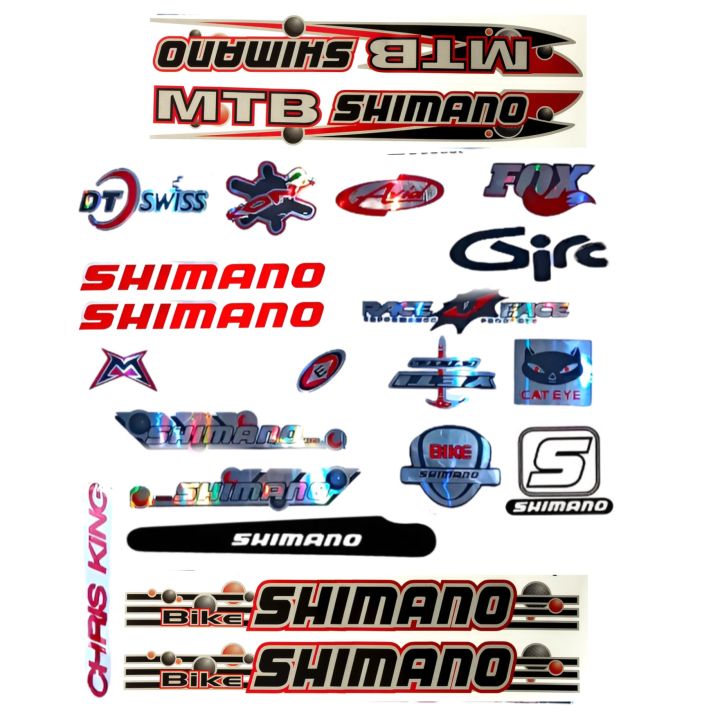 Shimano Sticker Pack, Bicycle Stickers, Original Type Shimano Bicycle ...