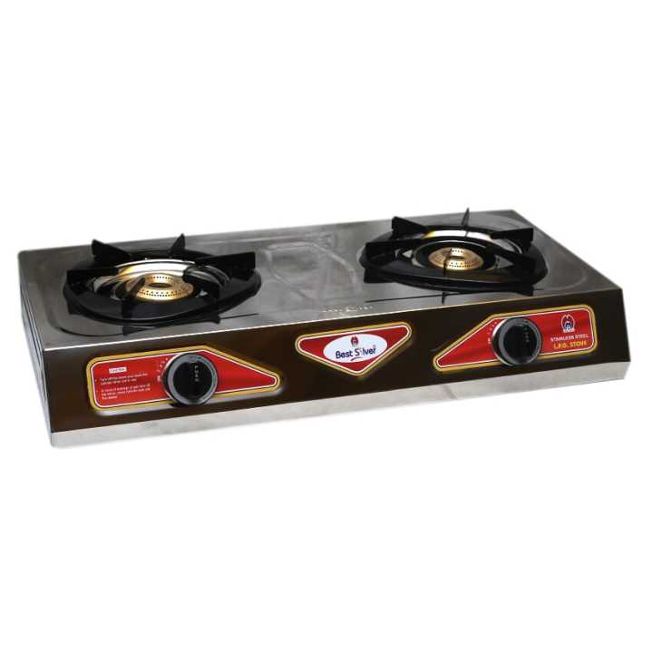 Best Silver Gas Cooker 2 Burner | Daraz.lk
