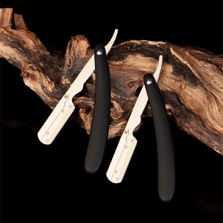 New style 1pc Stainless Steel Folding Shave Knife Straight Edge for Men ...