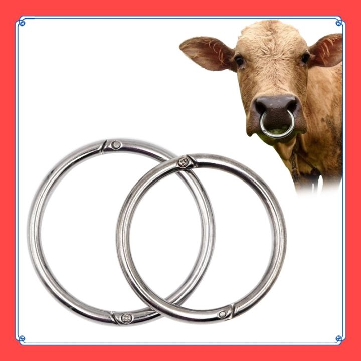 VibeVendor 1Pcs Big Cattle Nose Ring Cattle traction ring Large Circle ...