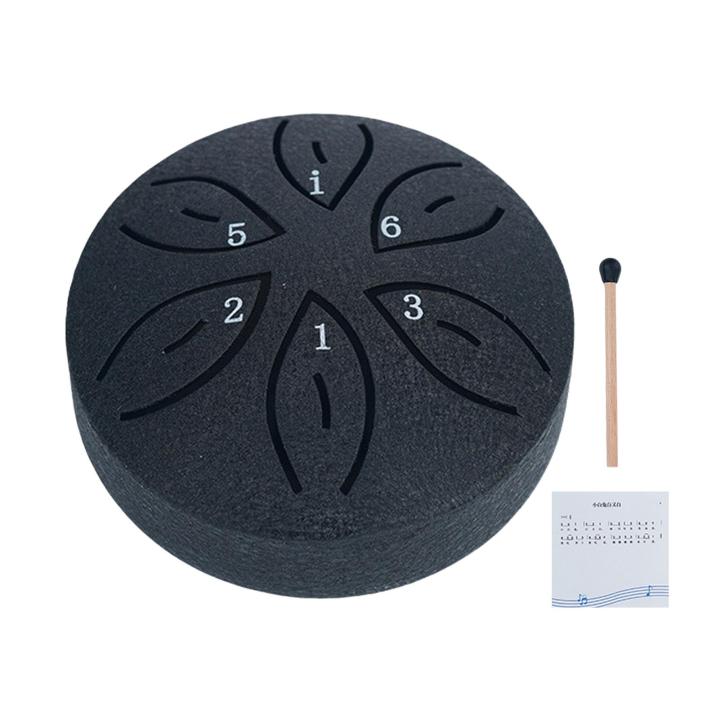 Vividaea Healing Vibrations Instrument 6-note Steel Tongue Drum Handpan ...