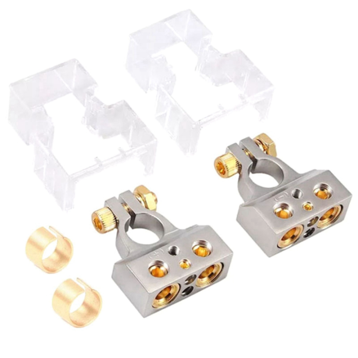 Car Battery Terminal Connectors with Covers Shims Modified Battery ...