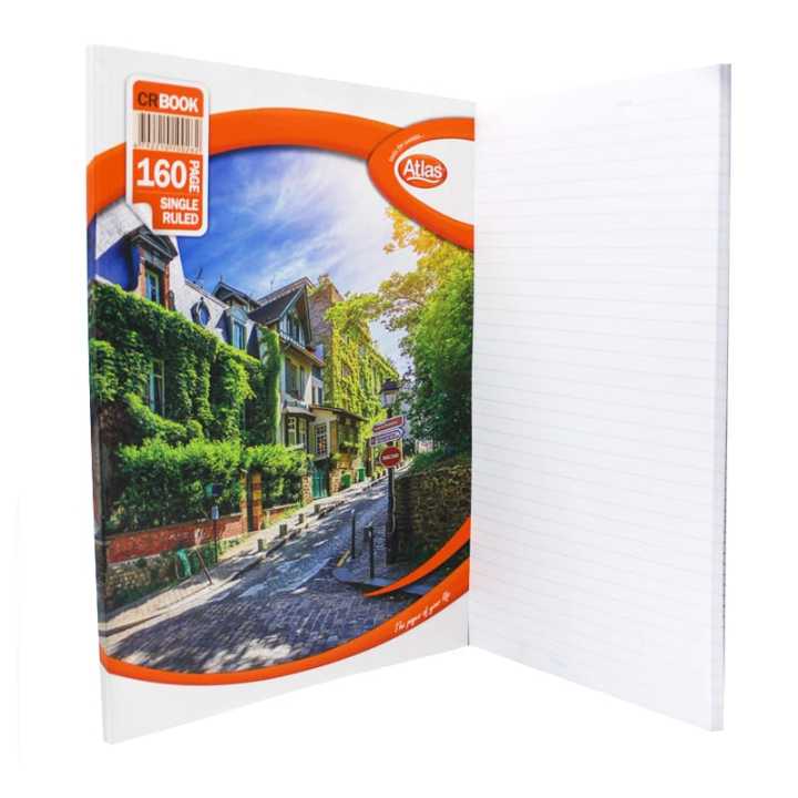 Atlas CR 160 pages Single Rule and Square Rule Book | Daraz.lk