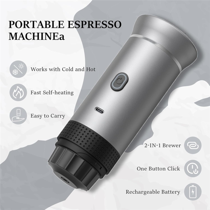 Espresso Coffee Machine Portable ,Wireless& Electric,Compatible with ...