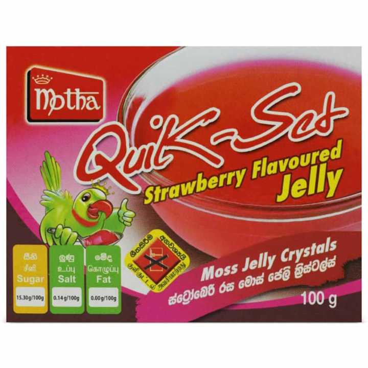 Motha Jelly Quick Set Strawberry 100G | Daraz.lk