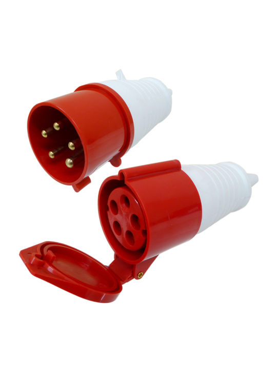 32A 5-Pin 3-Phase Plug & Socket Set | Industrial Control | Daraz.lk