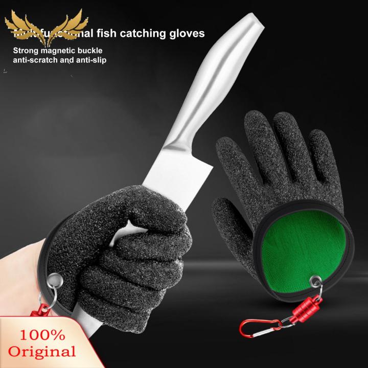 SuperRide Catch Fish Gloves Quick Dry Cut Resistant Fish Grip Gloves ...