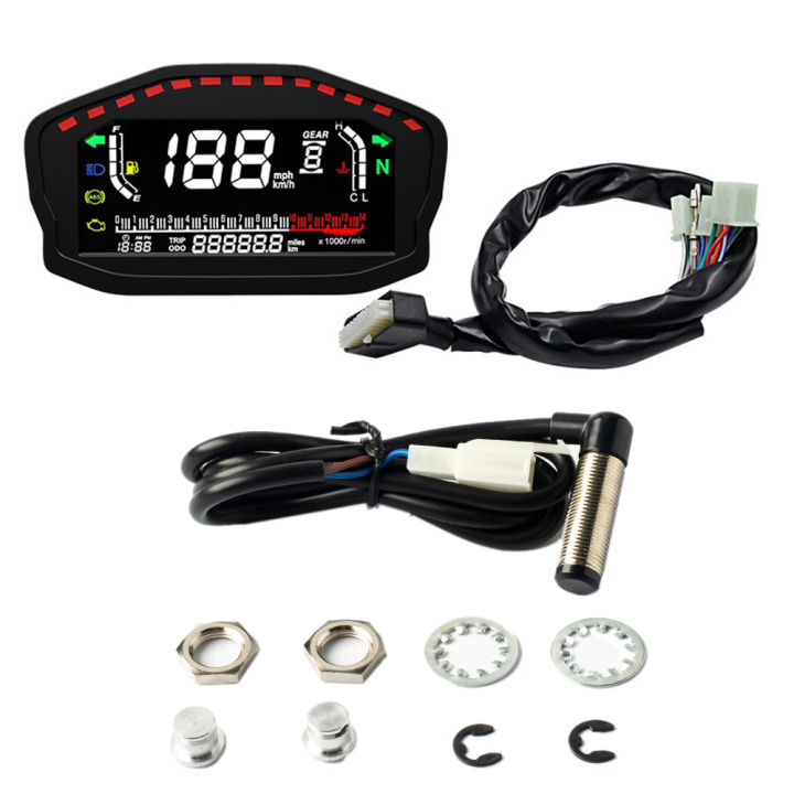 Universal Motorcycle VA LCD Speedometer for | Daraz.lk