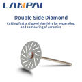 10pcs Dental Diamond Cutting Disc Mandrel Bur Lab Polishing Shank ...
