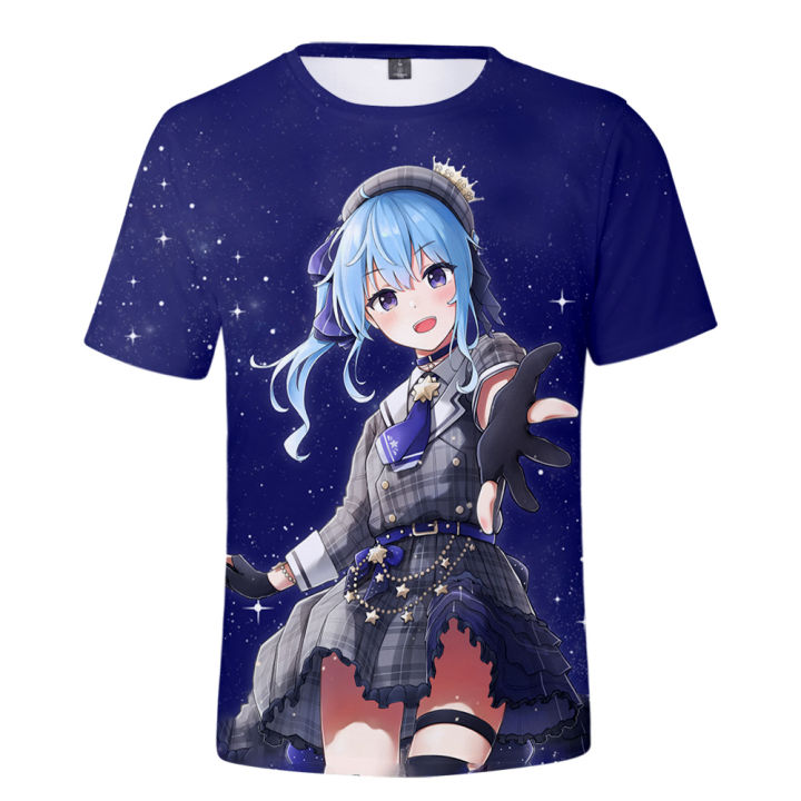 HOLOLIVE VTuber Hosimati Suisei 3D Print Spring Summer Preppy Men/Women ...