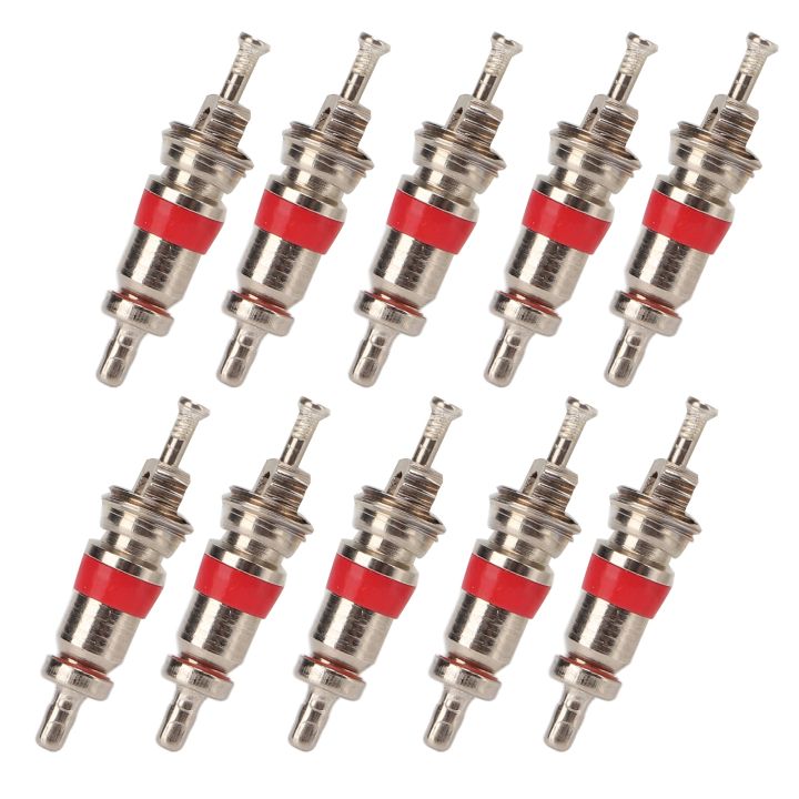 Lu Feir 10Pcs American USA Valve Core Nickel Plated Copper Tire Tyre ...
