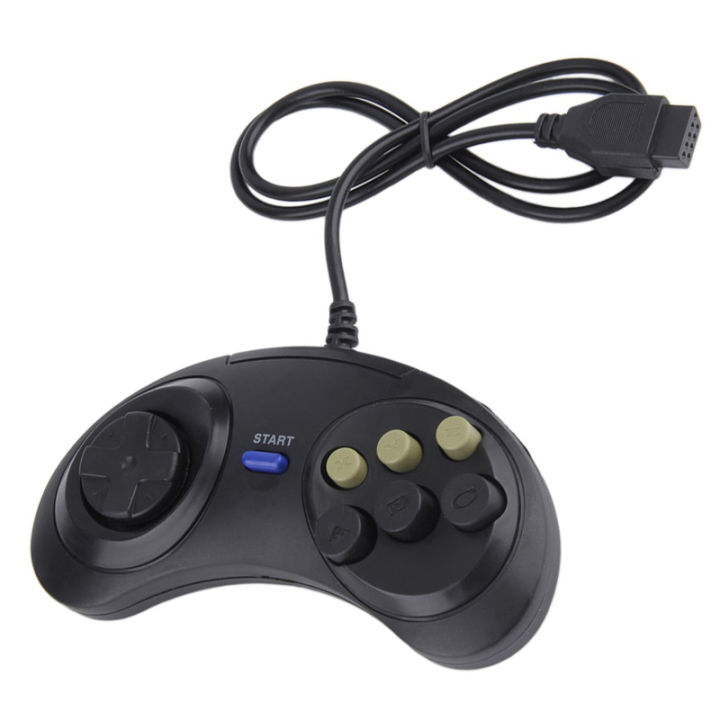 Joypad Handle Game Controller Classic Wired 6 Buttons For SEGA MD2 MAC ...