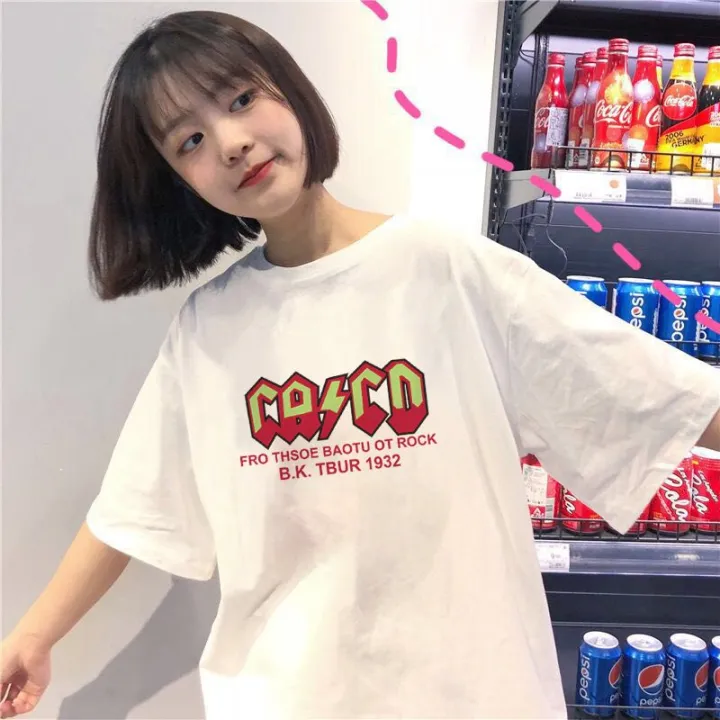 Summer Girlfriends Clothes White Half Sleeve T T-shirt Short Sleeve ins ...