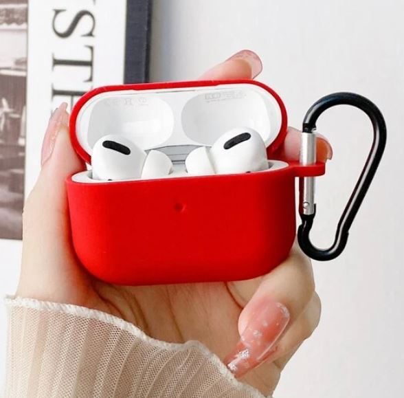 Airpods Pro Case Pouch 360 Protection Silicone Cover With Hook Soft ...