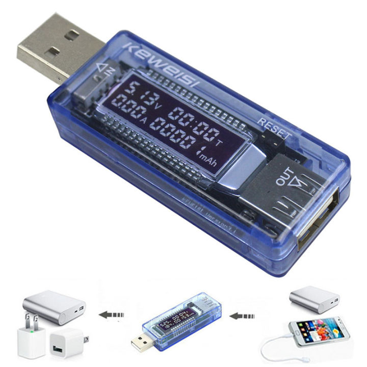 USB Current Voltage Capacity Tester Volt Charger DC Meter Mobile ...