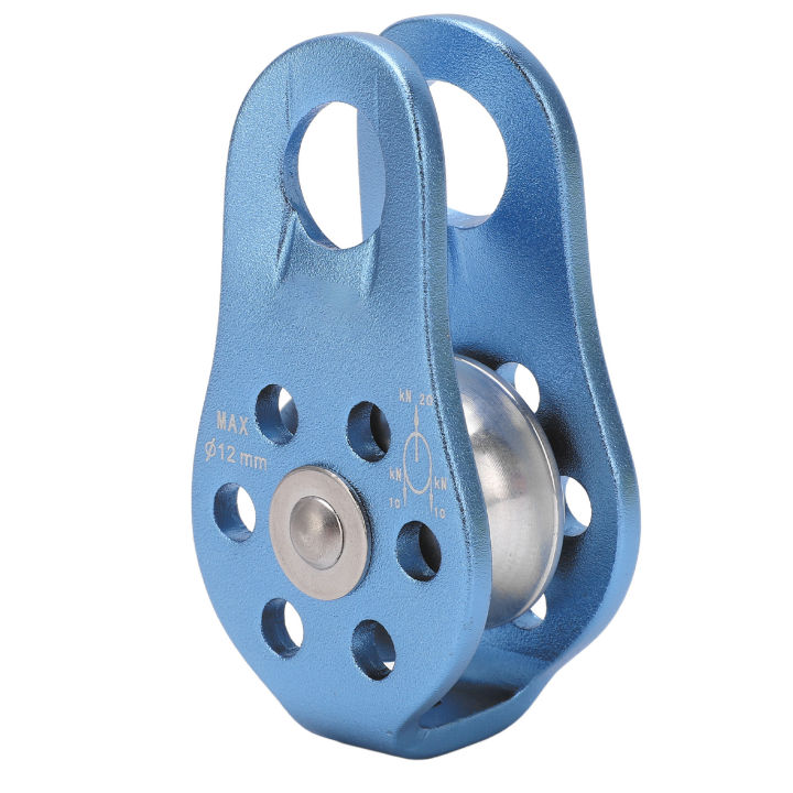 Single Rope Pulley Block Polished Lightweight 20KN Heavy Duty Fixed ...
