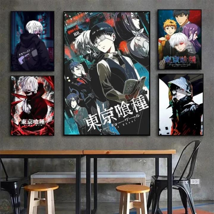 Tokyo Ghoul HD Poster Kawaii Anime Wall Art Game Room Decor Cat Cars ...