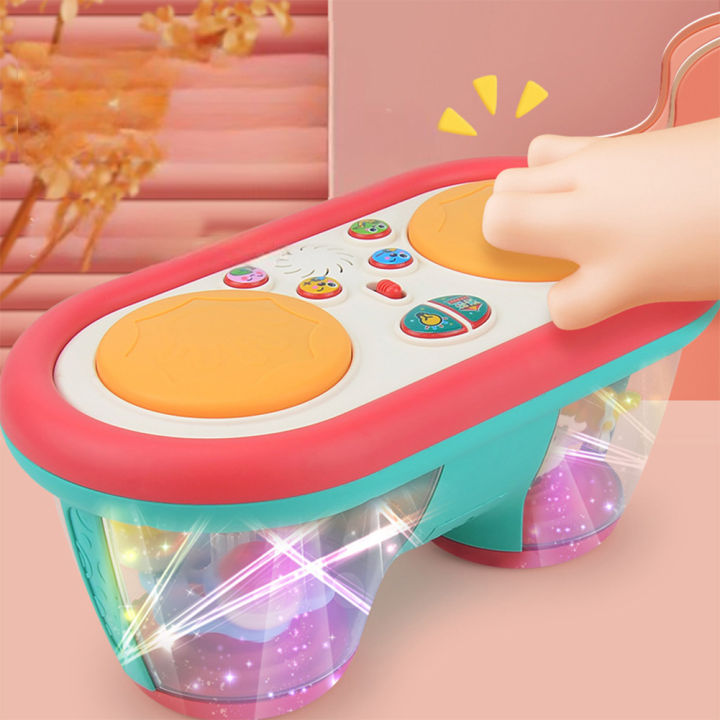 Kidlove Baby Clap Drum Kids Musical Toy Rotating Music Sensory Light Up ...