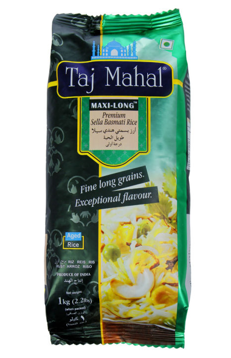 Taj Mahal Maxi-Long Premium Sella Basmati Rice 1kg | Daraz.lk