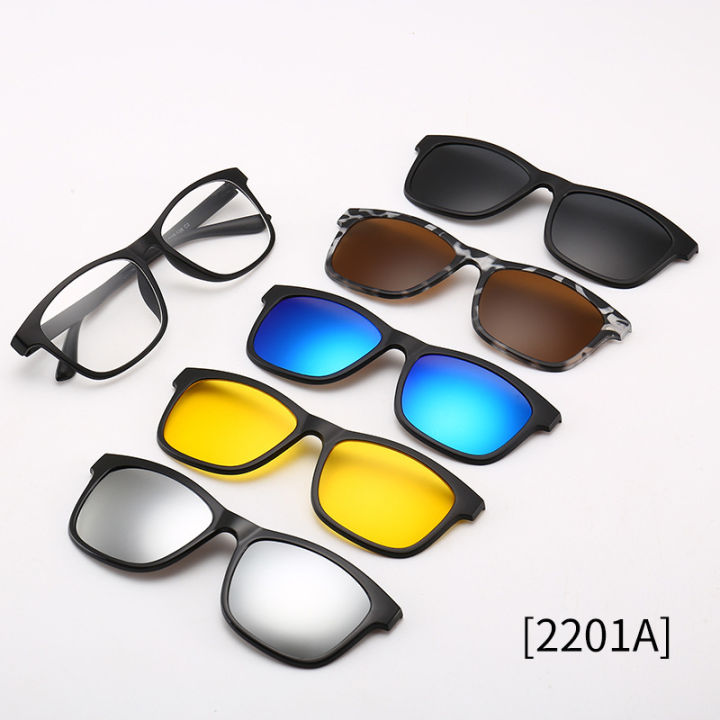 Magnetic Sunglasses Clip And Optical Glasses Frame 6 in 1 Women Men ...