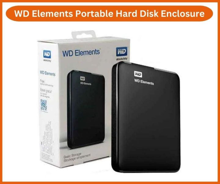 WD Elements 1TB HDD Enclosure, External Hard Disc Enclosure HDD Box, WD ...