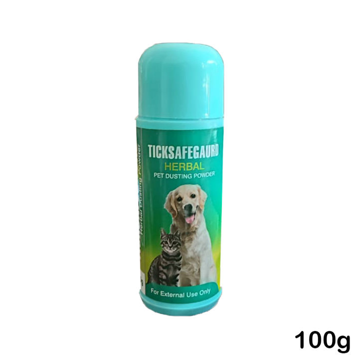 Ticksafeguard Herbal Pet Dusting Powder – 100g Natural Tick & Flea ...