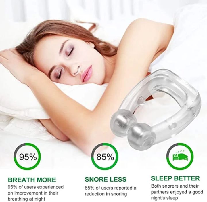 Double Pack Anti-Snore Nose Clips with Magnetic Sleep Trays - Stop ...