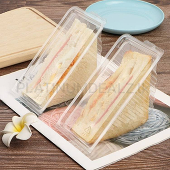 Sandwich cover packing box food container clear sandwich case triangle ...