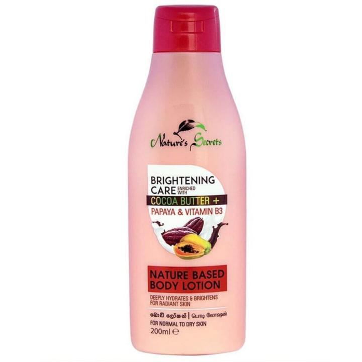 Nature's Secrets Brightening Care Body Lotion 200ml | Daraz.lk