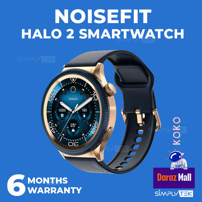 Noise Halo 2 Smart Watch 1st Ever Functional Rotating Dial (Axe-Cut ...