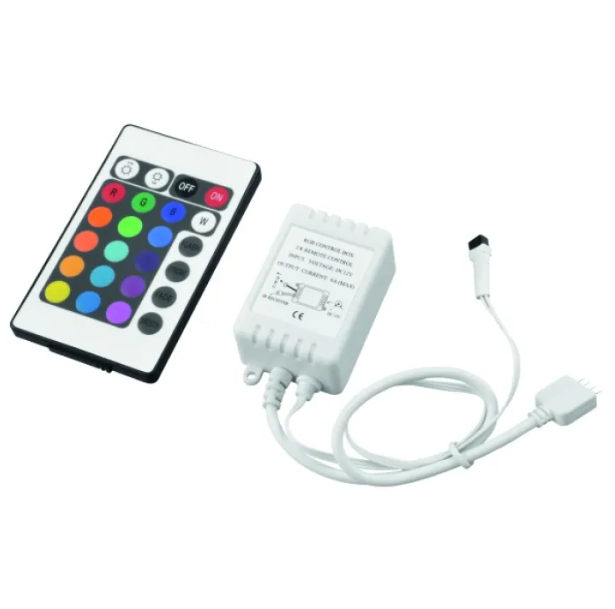 RGB LED Light Control Box IR 24-Key Remote Control (DC 12V) | Daraz.lk