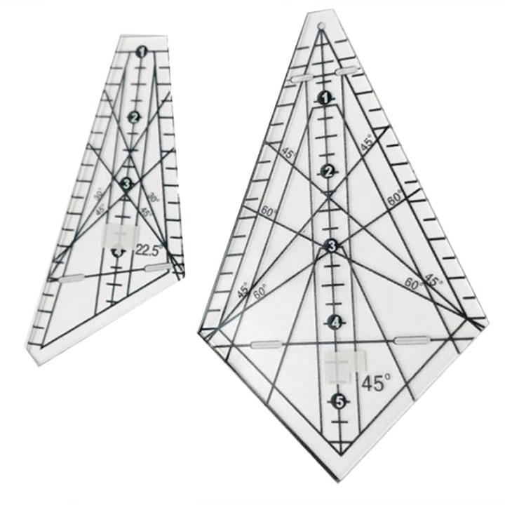 Acrylic Sewing Patchwork Ruler 22.5°/45° Sewing Template Ruler | Daraz.lk