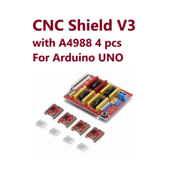 CNC Shield V3 Expansion Board with A4988 Stepper Motor Driver 4pcs for ...
