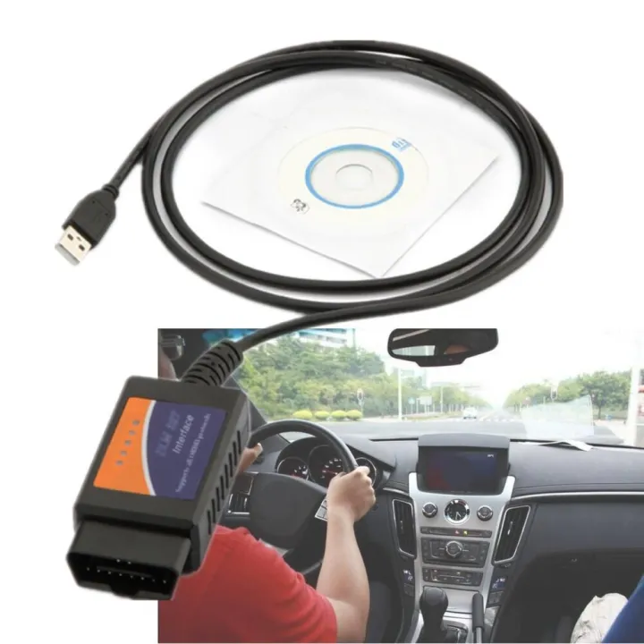 ELM327 Motors V1.5 OBD2 OBDII CAN-BUS Auto Diagnostic USB Interface ...