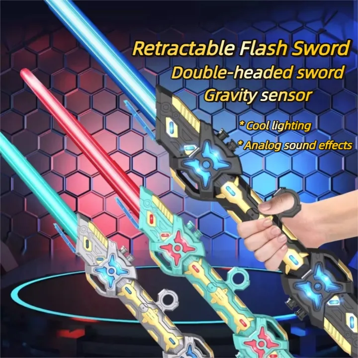 Creativity Retractable Laser Toy Gravity Sensing Colorful Flowing Light ...
