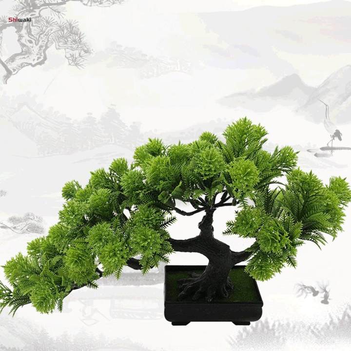 Small Artificial Bonsai Tree, Simulation Bonsai Potted Desktop Display ...