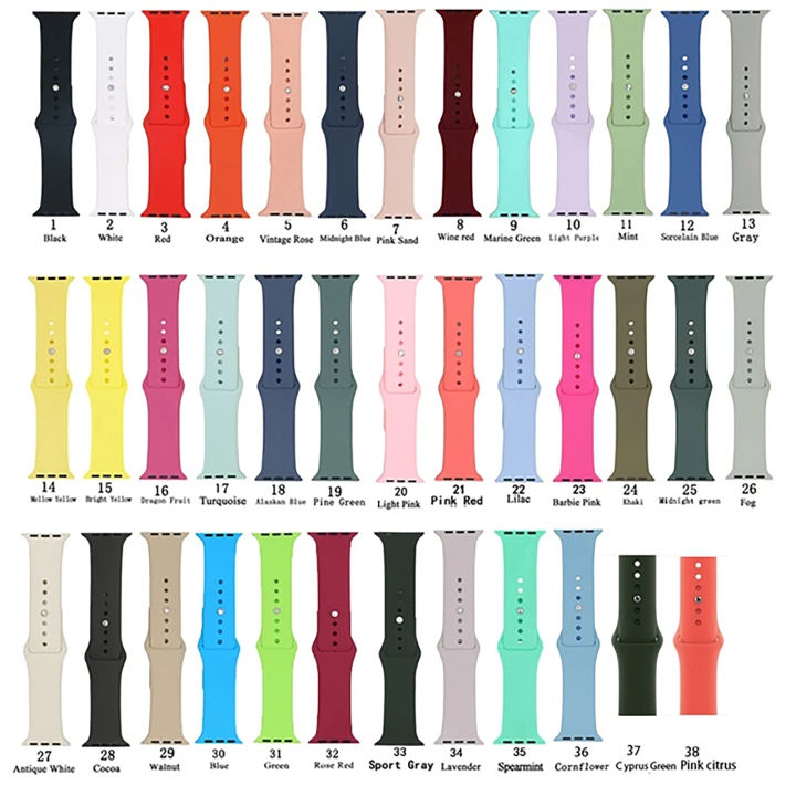Silicone Straps For Apple Watch Strap 42mm 44mm 45mm 49mm bracelet ...