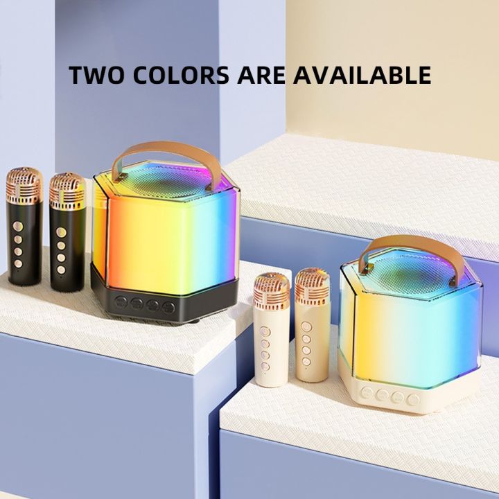 Q7 Karaoke Machine Mini Wi-rele-ss Microphone and Speaker Set | Daraz.lk
