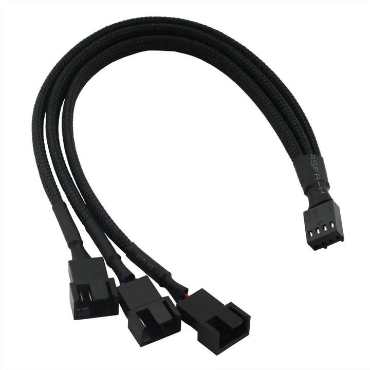 Fan splitter cable PWM Splitter 4 Pin sleeved cable | Daraz.lk