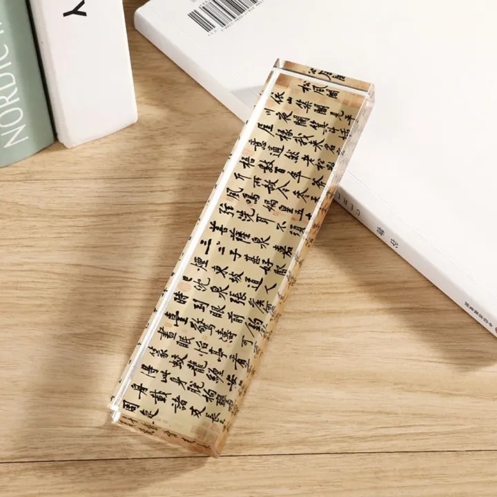 Easy To Use Heavy Enough Clear Paperweight Rectangle Pressing Paper ...