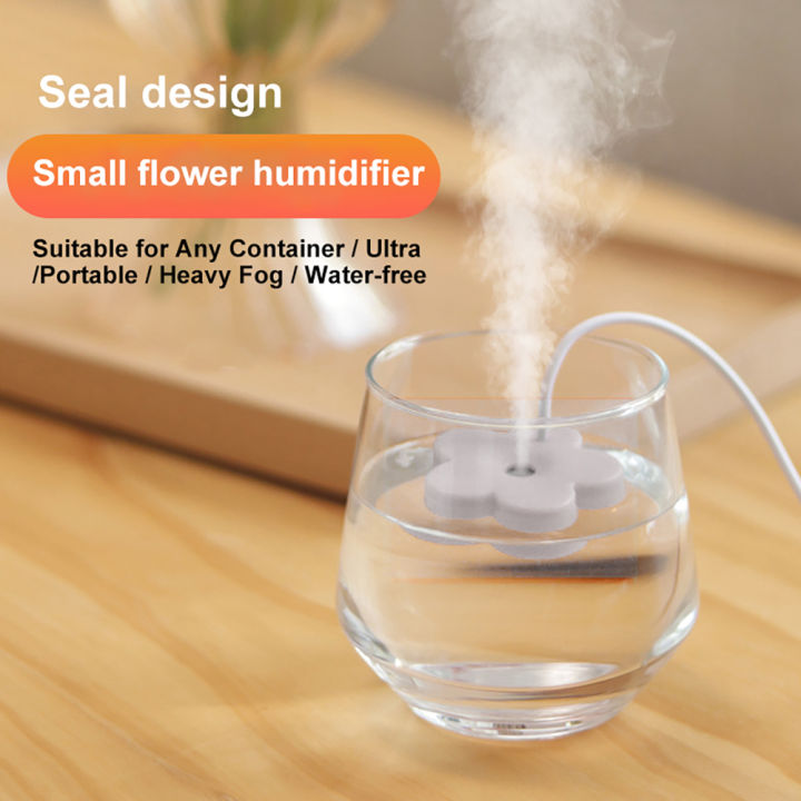 Portable Air Humidifier Petal Shaped Aromatherapy Humidifiers Diffusers ...