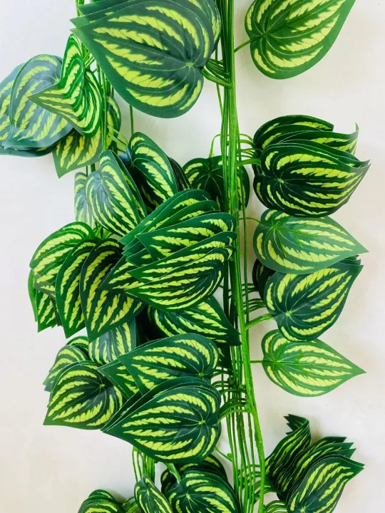 2.1M Artificial Plant Green Ivy Leaf Garland Silk Wall Hanging Vine Home Garden Decoration ...