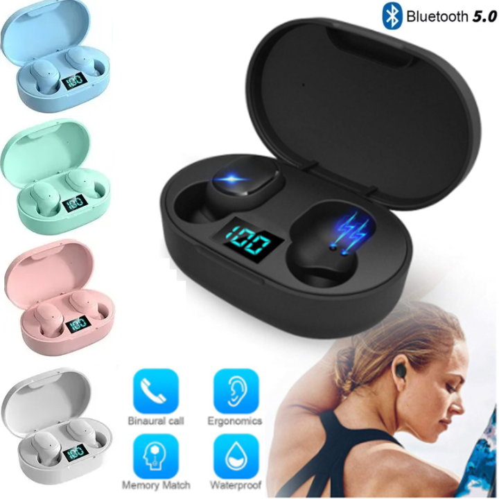 【New Innovation】Tws E6s Wireless Earphones Waterproof Headset 5.0 ...