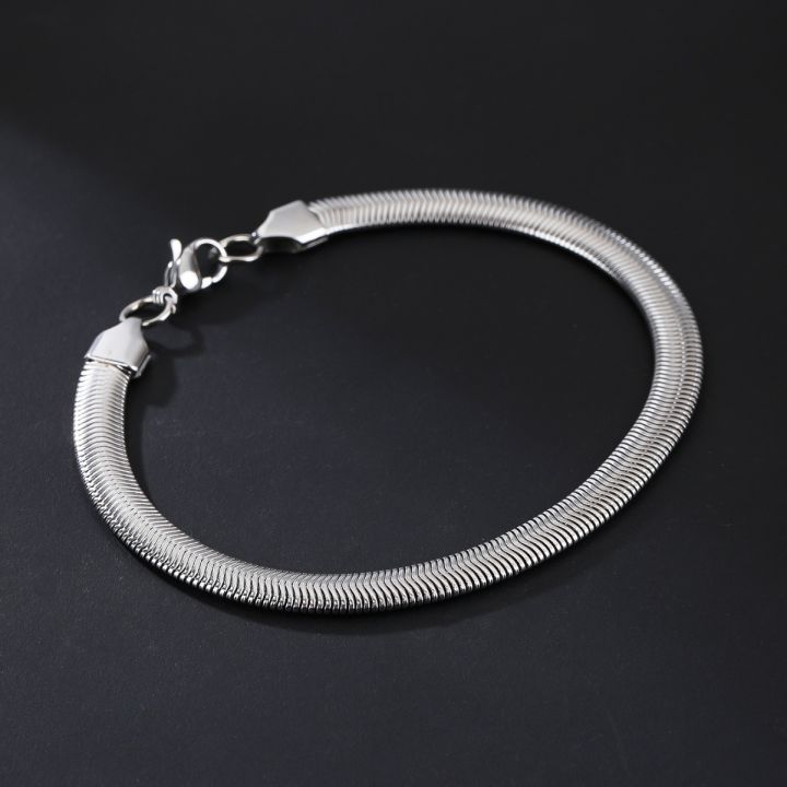 【Hot Picks】Stainless Steel Flat Snake Bracelet Snake Soft Snake Bone ...