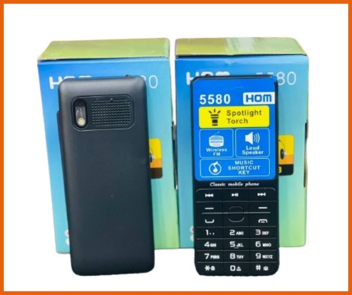 Mobile Phone HOM 5580, Dual Sim Mobile Cell Phone, Button Phone, Keypad ...