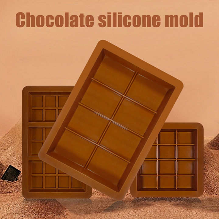 8/12/24Holes Silicone Chocolate Bar Sweet Molds Non Stick Candy ...