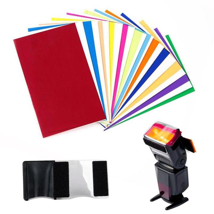 12pcs Flash Color Card Diffuser Lighting Gel Pop Up Filter for Camera Speedlite New | Daraz.lk